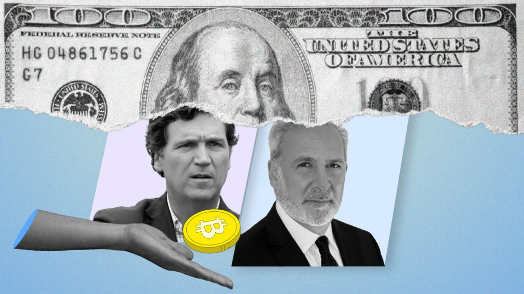 Bitcoin To Replace the US Dollar? Tucker Carlson Clashes With Peter ...