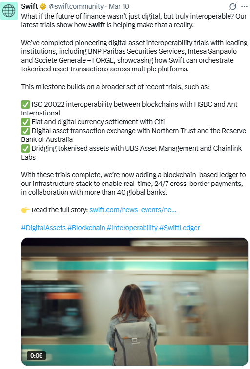 XRP and XLM Face Challenge as 50+ Banks Back SWIFT’s New Payments Framework