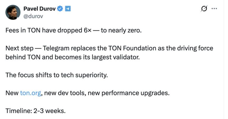 Telegram Is Taking Over TON—Here’s What Pavel Durov Just Announced ...